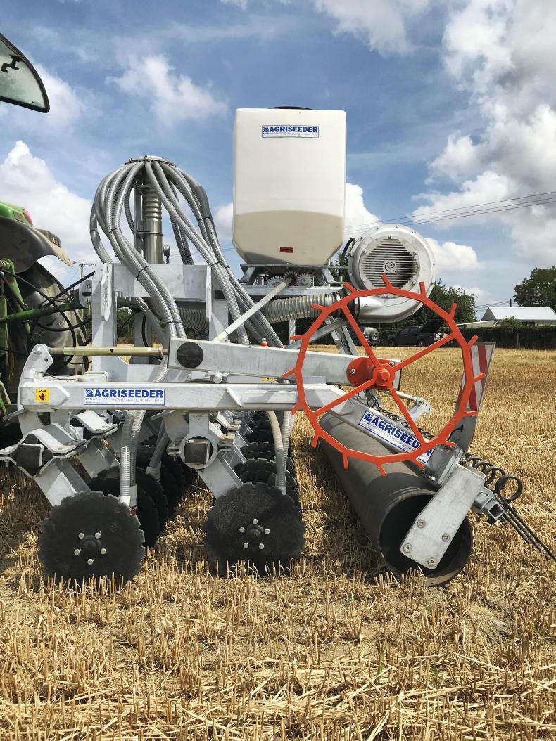 Erth Engineering's 4m agriseeder on show at Ploughing - Free