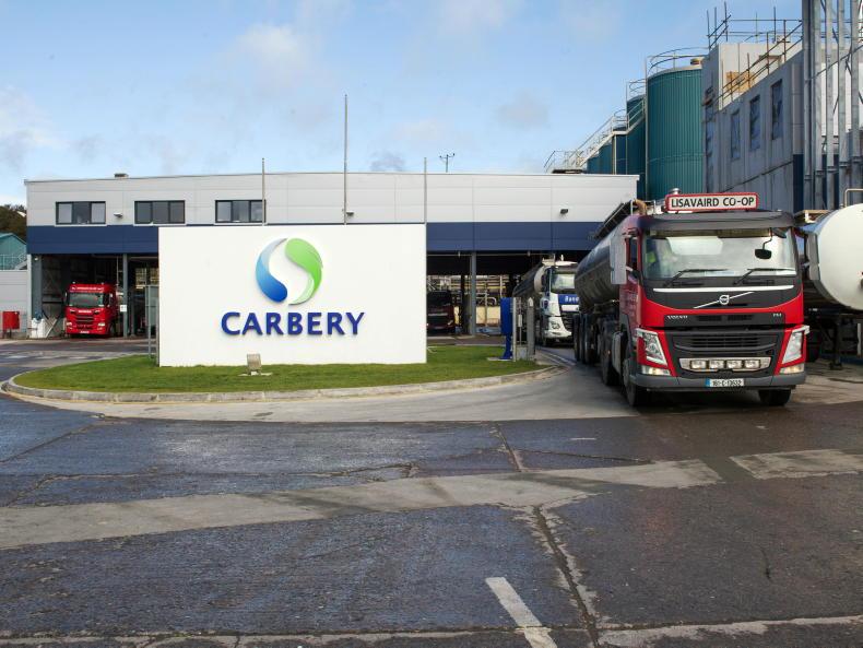 Carbery holds May base price